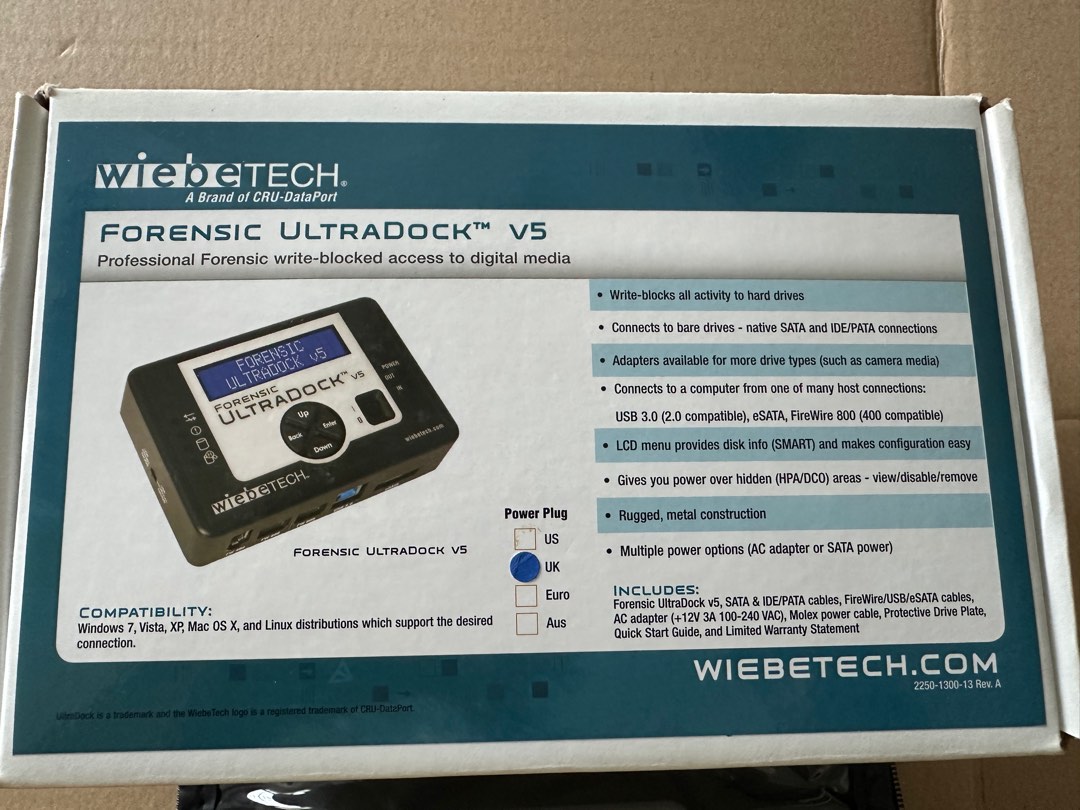 WiebeTech Forensic UltraDock V5 Kit, Computers & Tech, Parts ...