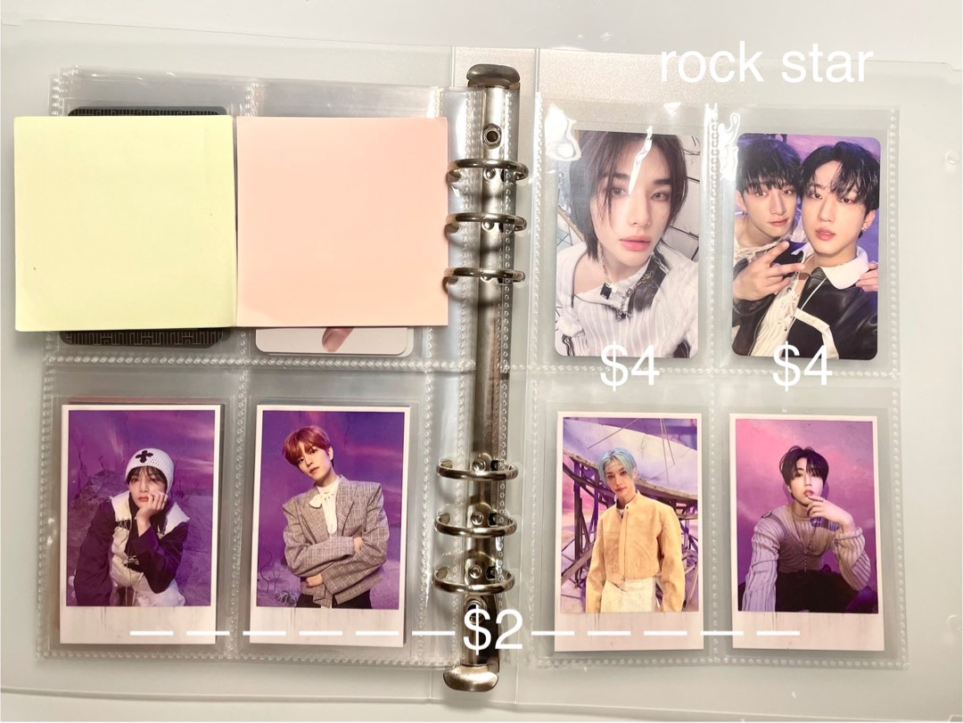 wts STRAY KIDS pcs rockstar rock star unit duo set polaroids, Hobbies ...