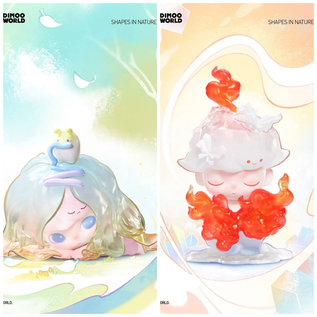WTS BNIF POPMART, DIMOO Shapes in Nature Series Figures, Melting Ice ...