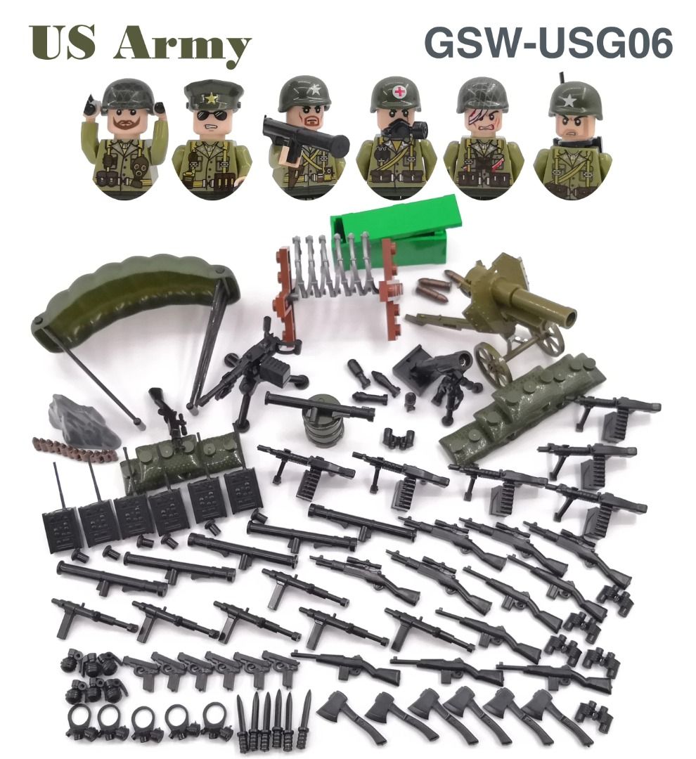 WW2 Russia Soviet Red Army Eastern Front US UK Mini Soldier Military ...