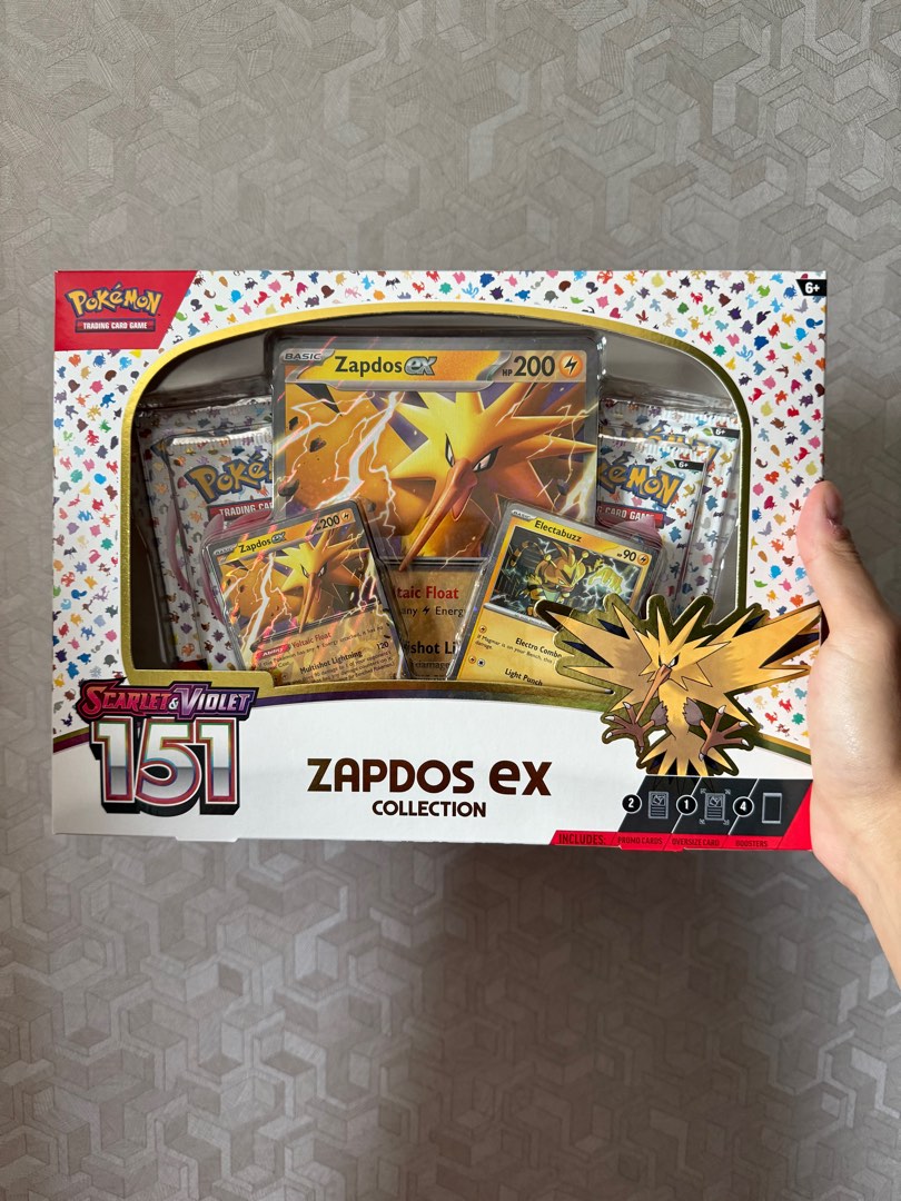 151 Zapdos EX Collection Box, Hobbies & Toys, Toys & Games on Carousell