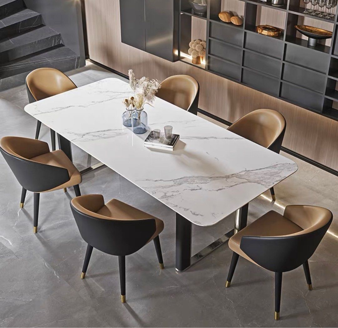 ARFIIS Modern Luxe Dining Table, Furniture & Home Living, Furniture ...