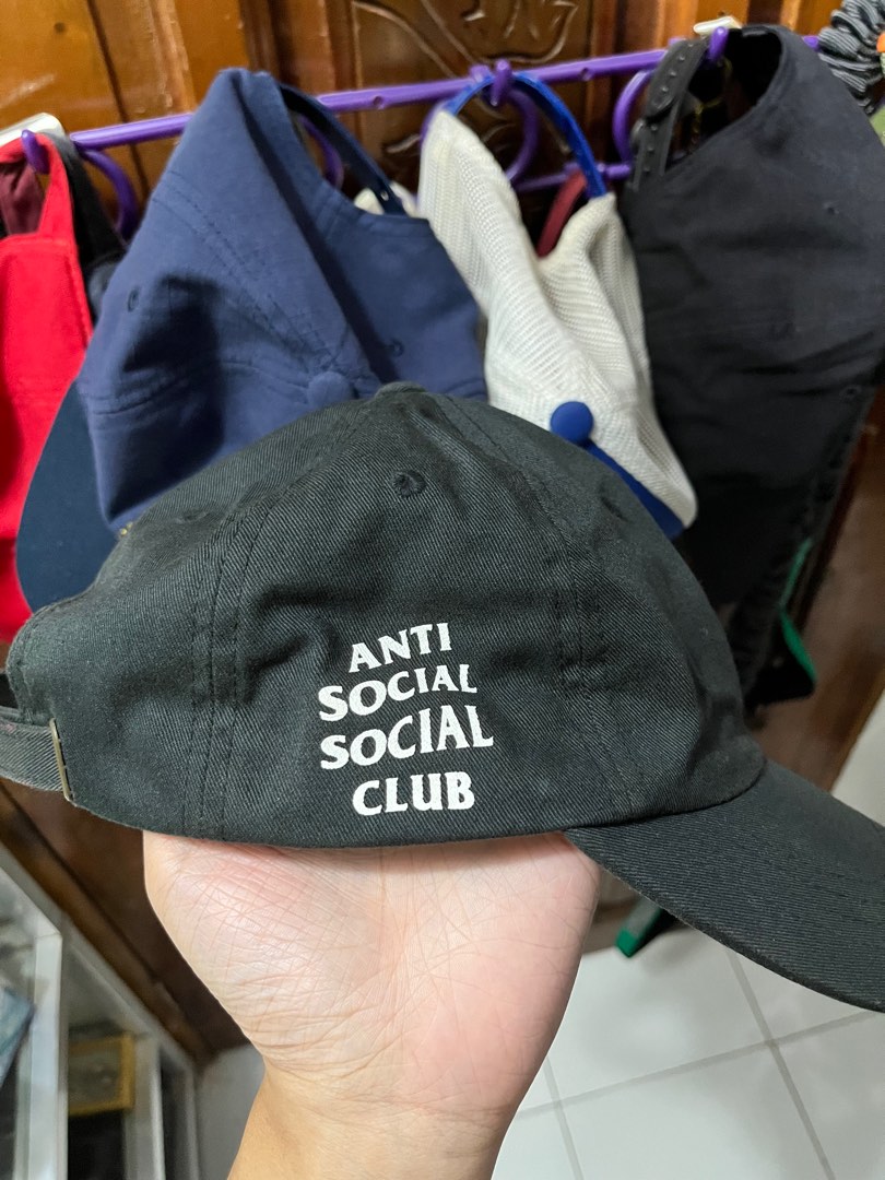 ASSC Anti Social Social Club Cap Hat - Black (Yupoong Blank), Men's ...