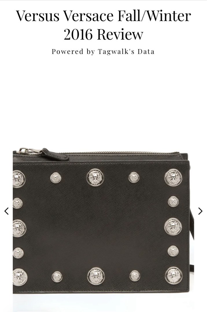 Authentic Versace Versus Studded Shoulder Bag, Luxury, Bags & Wallets ...