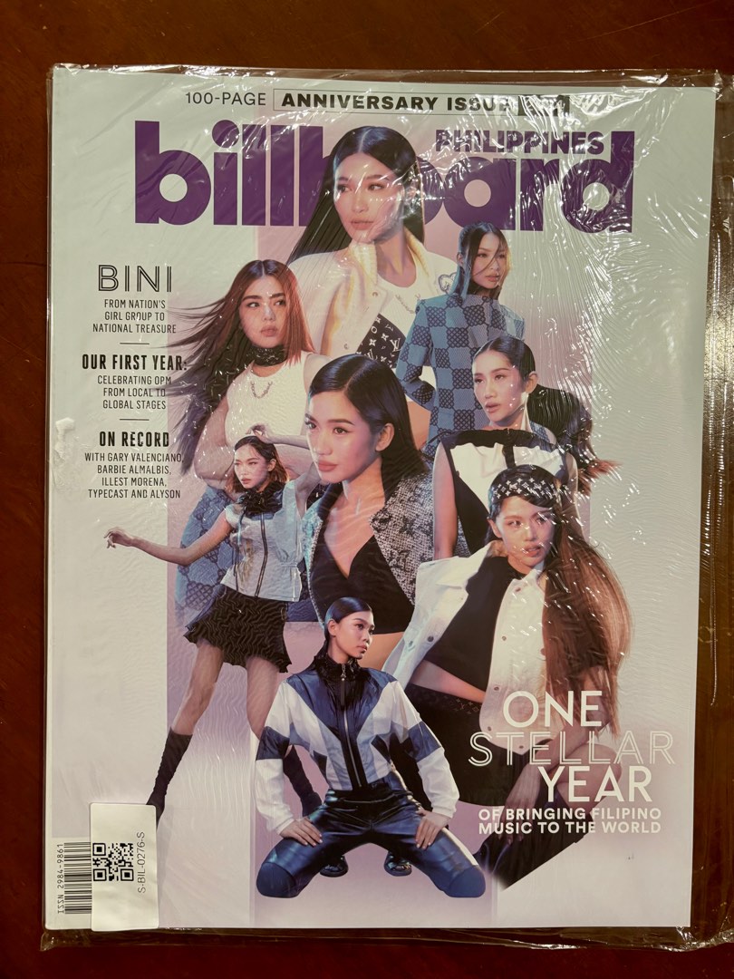 BINI Billboard Philippines Anniversary Issue, Hobbies & Toys, Books ...