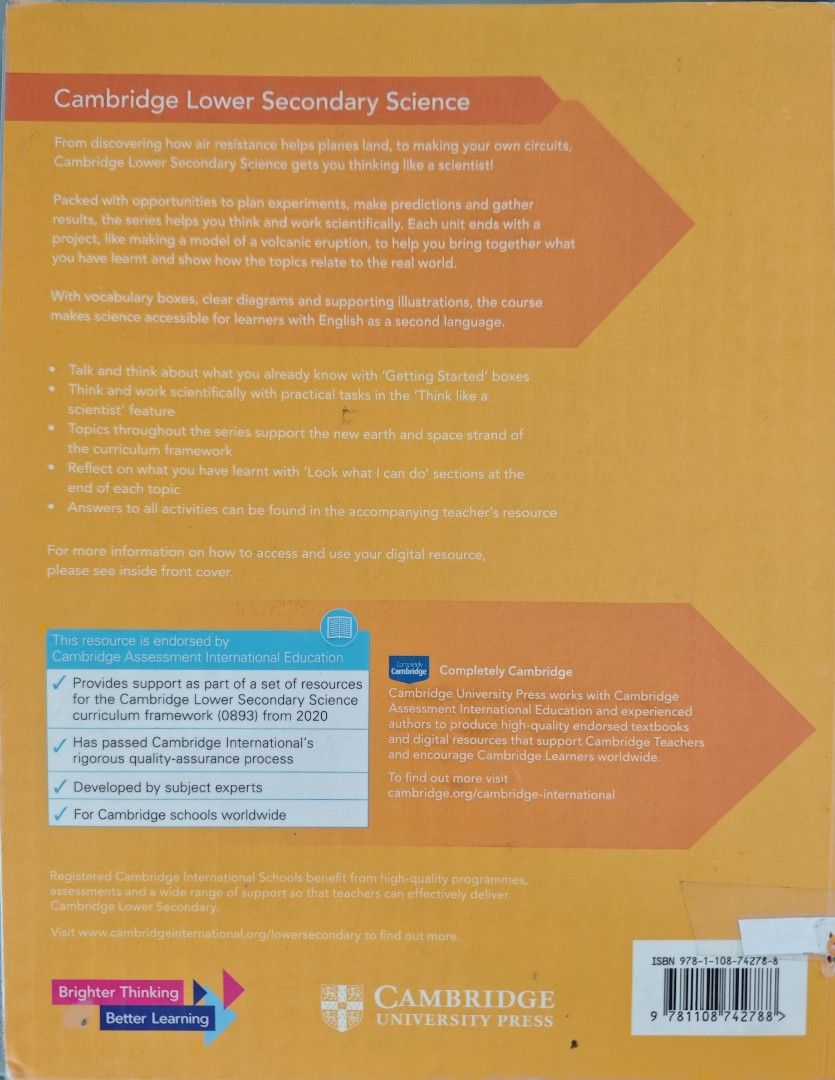 Cambridge Lower Secondary Science Year 7, Hobbies & Toys, Books ...