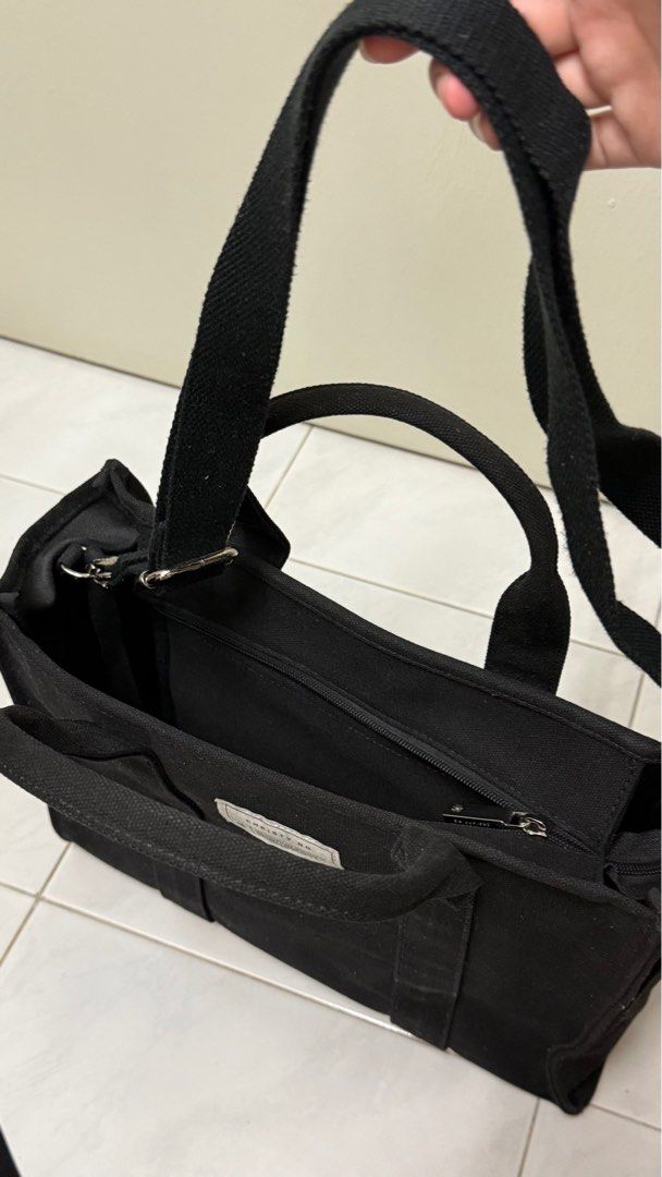 Christy Ng Canvas Tote Black, Women's Fashion, Bags & Wallets, Tote Bags on Carousell