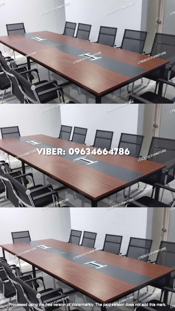 Customized conference table desk office partition furnitures, Furniture & Home Living, Office ...