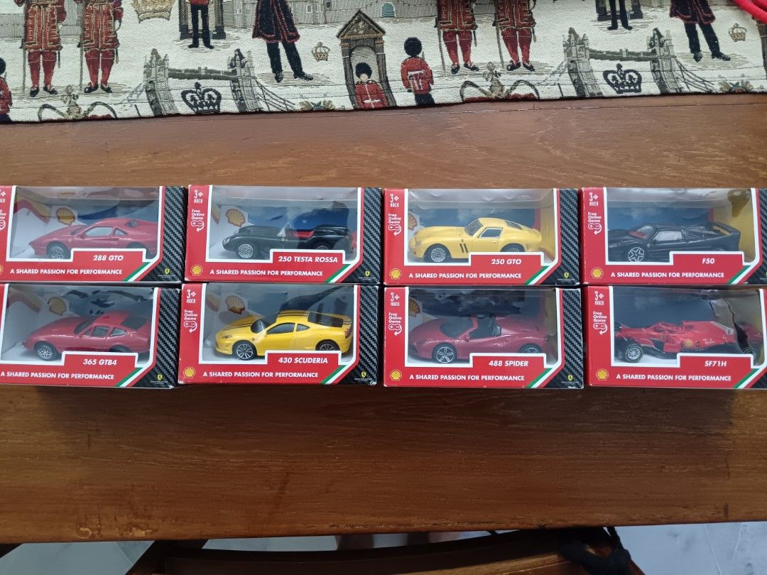 Ferrari X Shell 2018 Burago 1/43, Hobbies & Toys, Collectibles ...