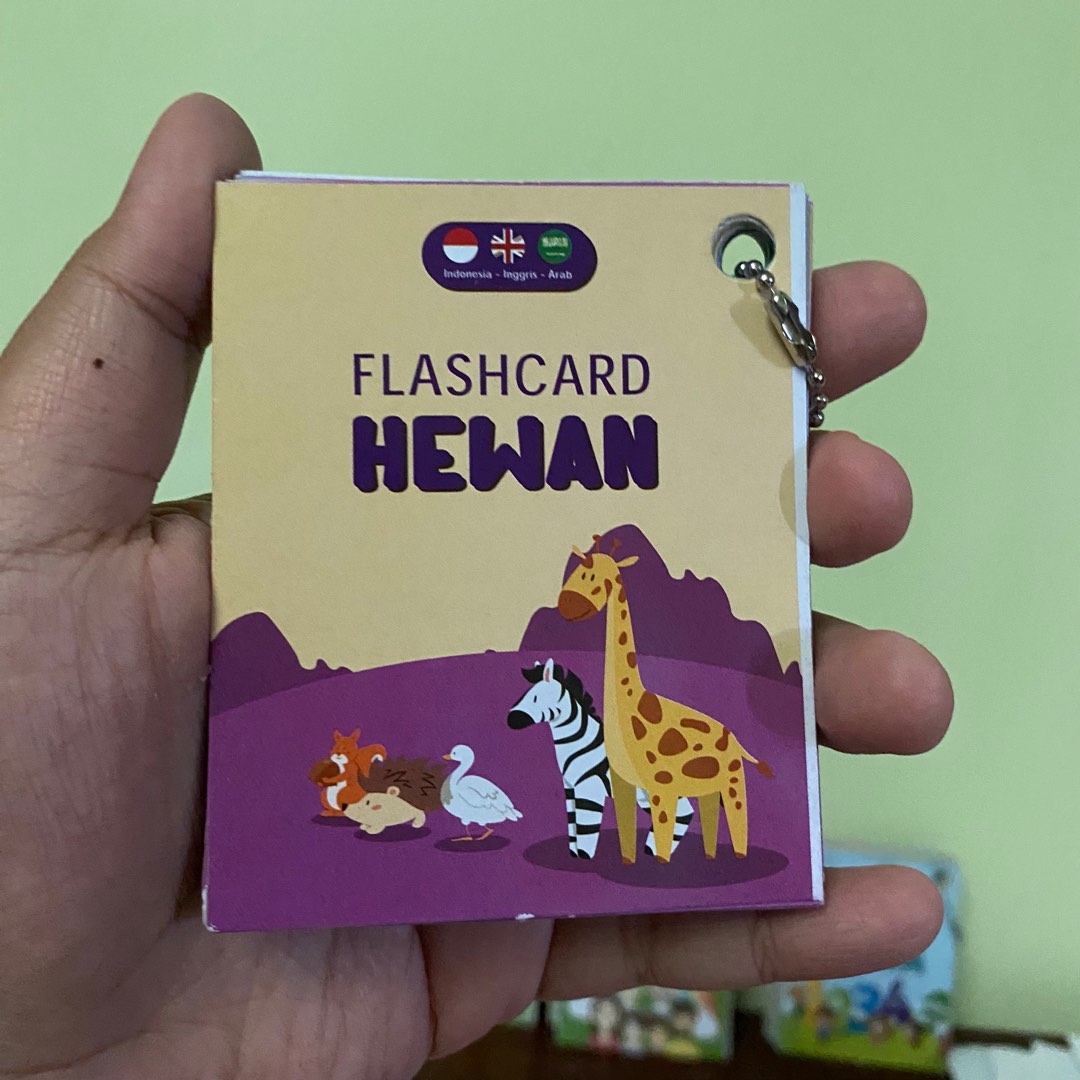 Flash Card Bayi Balita PAUD TK SD Mainan Kartu Edukasi Belajar Anak ...