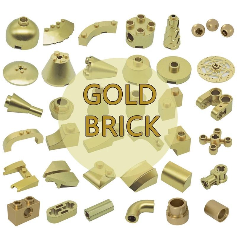Golden Brick Building Blocks Compatible with Major Brands MOC ...
