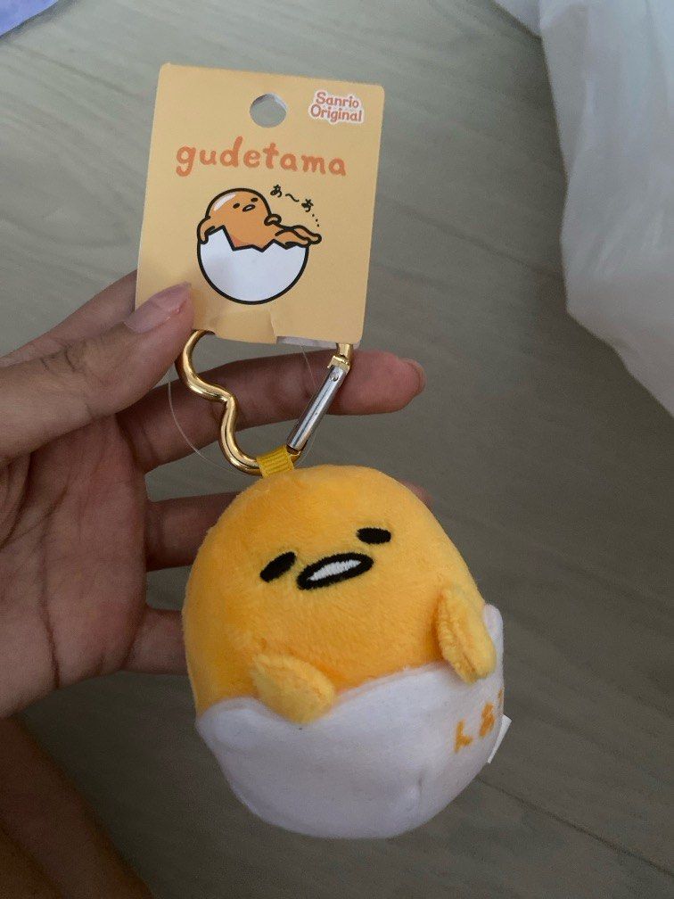 Gudetama Sanrio Keychain + foc 2 keychain, Hobbies & Toys, Toys & Games ...