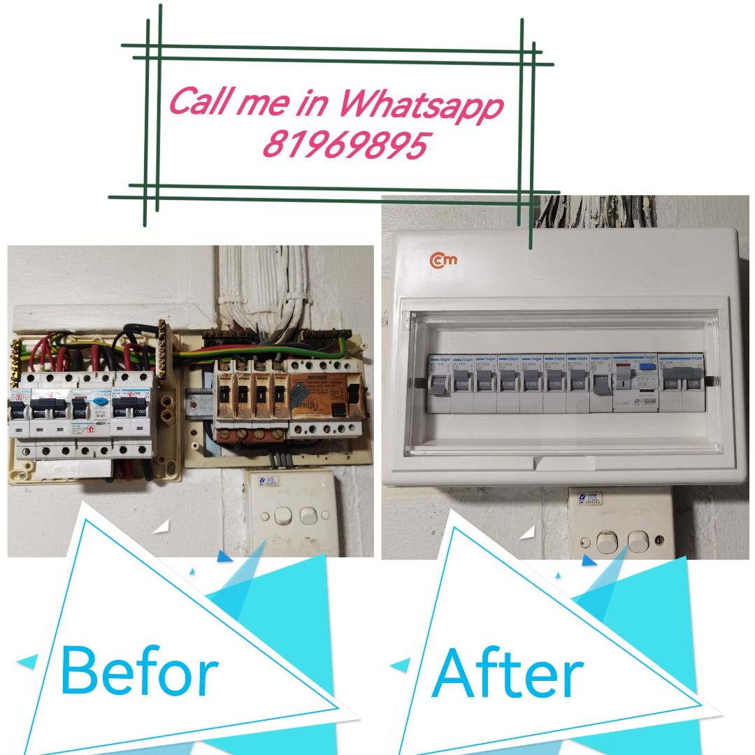 HDB RCCB circuit breaker box/Selling & Replacement electrical DB box ...