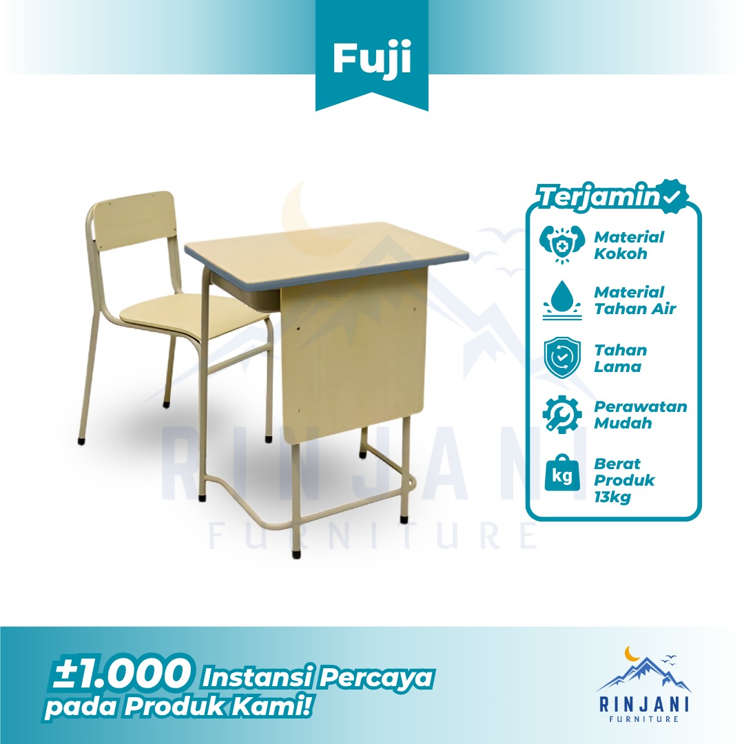 [HEMAT] Meja Sekolah tipe FUJI - Kursi sekolah | Meja sekolah set ...