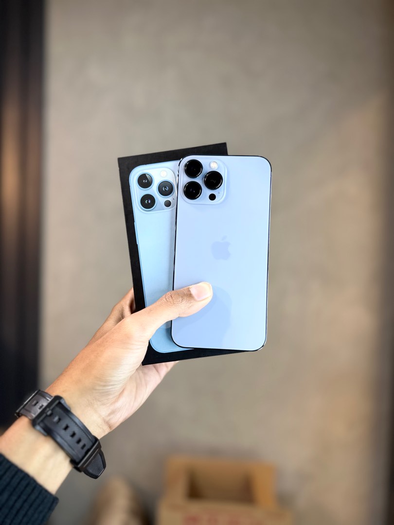 Iphone 13promax 256gb, Sierra blue (all operator)., Telepon Seluler ...