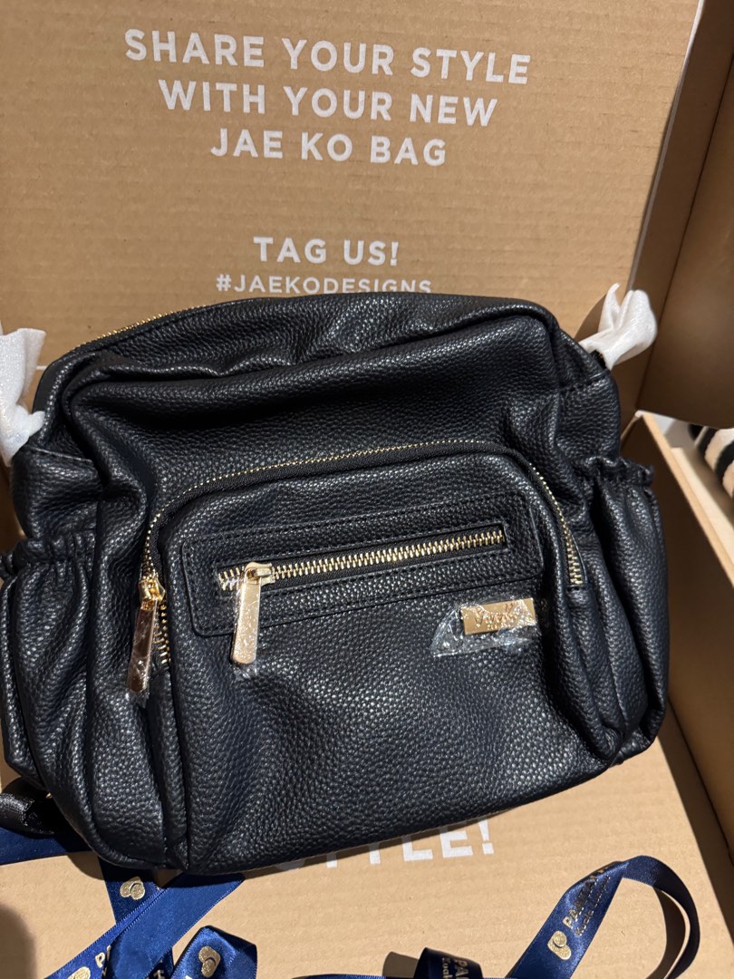 Jae Ko Mini Diaper Baby Kids Bag (Black), Babies & Kids, Bathing ...