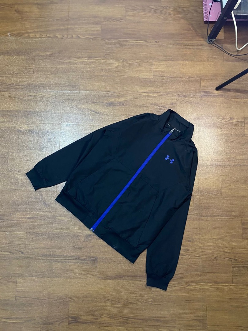 Jaket Tracktop Under Armour Storm parashut mantab, Fesyen Pria, Pakaian ...