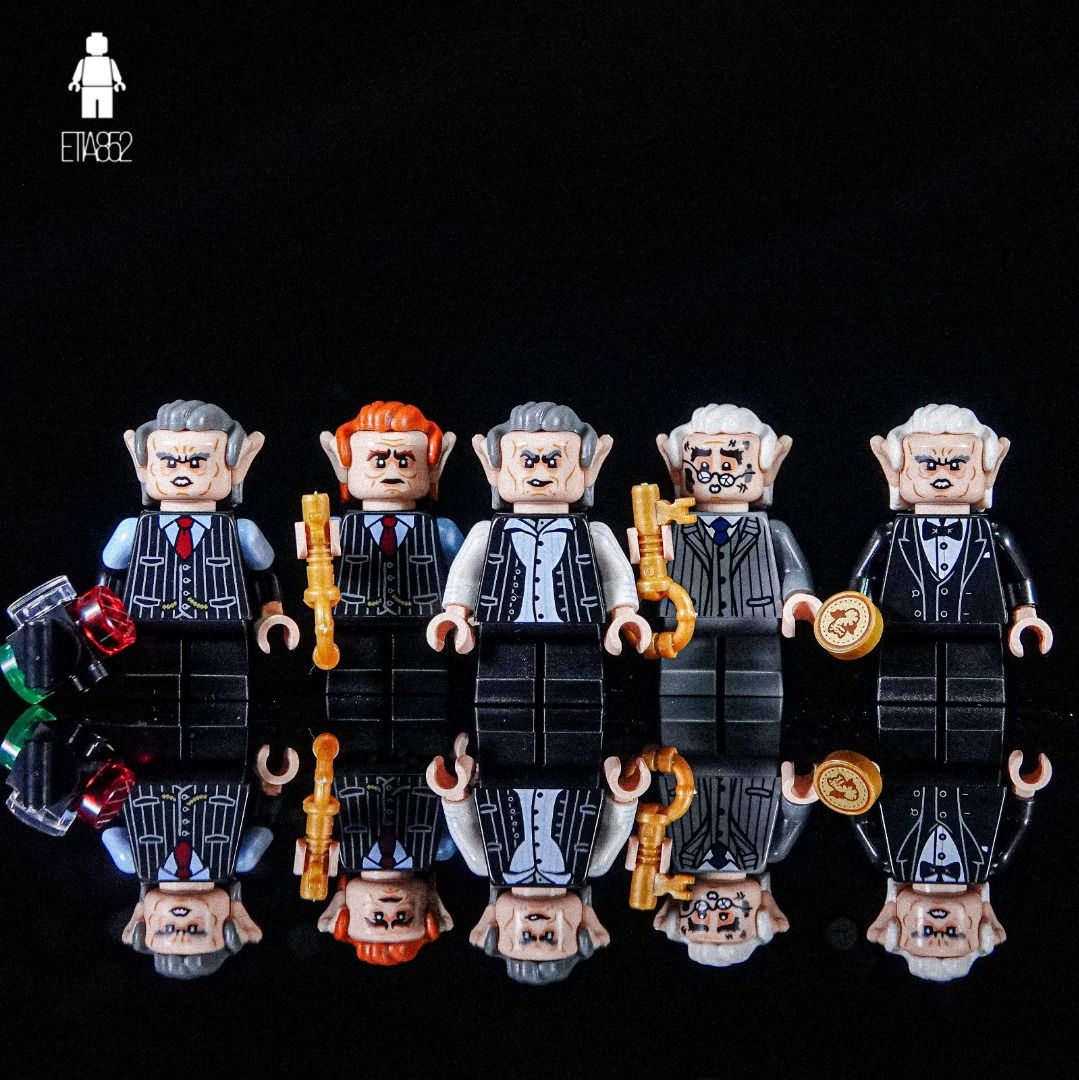 Lego 人仔 76417 Gringotts Wizarding Bank Goblin 5隻人仔連手持配件 ( Harry Potter ...