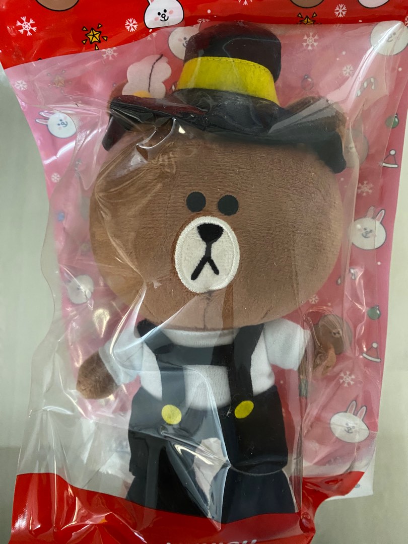 Line Friends Brown Bear Plush Toy, Hobbies & Toys, Toys & Games on ...