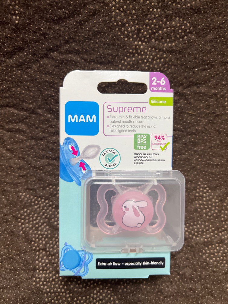 MAM Supreme pacifier (2-6 months), Babies & Kids, Nursing & Feeding ...