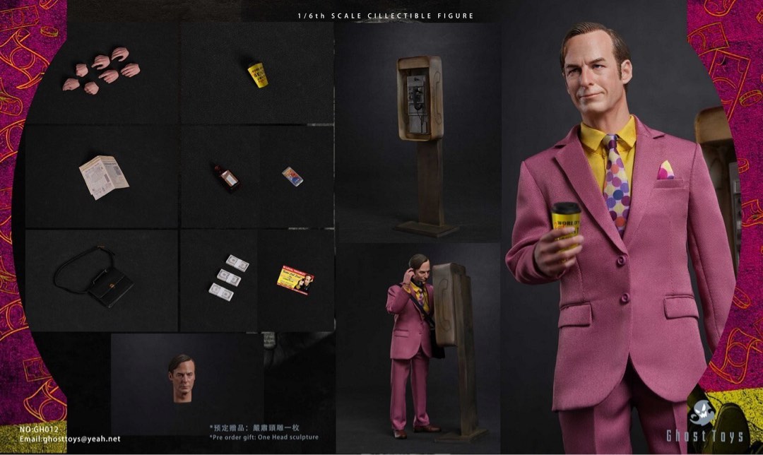 [MISB] Ghost Toys 1/6 Breaking Bad Saul Goodman Seductive Saul Lawyer ...