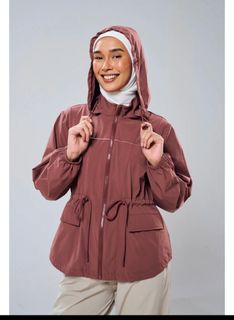 Nada identity megan windbraker hoodie jacket, Women's Fashion ...