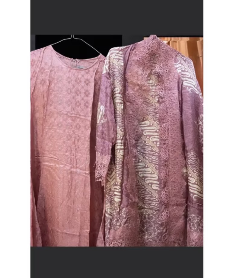 One set batik dan outer, Fesyen Wanita, Pakaian Wanita, Gaun & Rok di ...