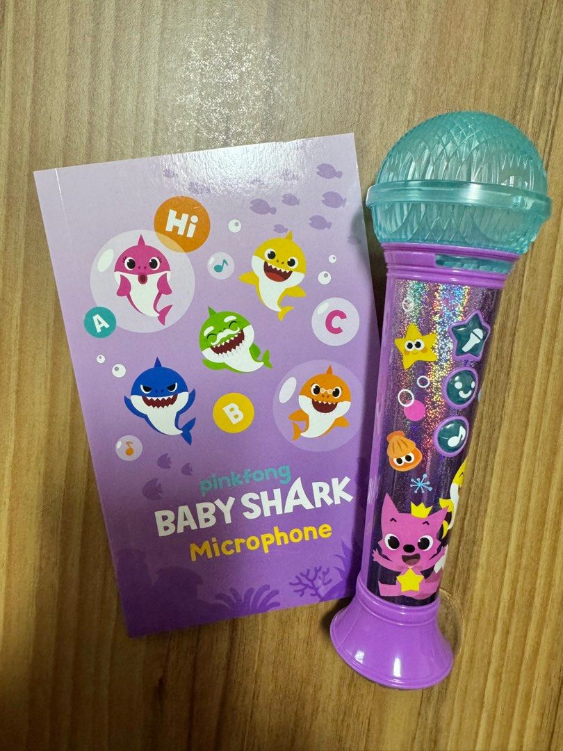 Pinkfong Baby Shark Microphone, Hobbies & Toys, Toys & Games on Carousell