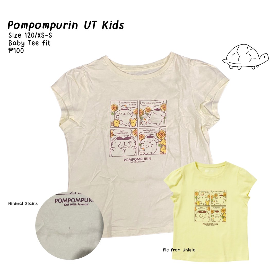 Pompompurin UT Uniqlo Baby Tee, Women's Fashion, Tops, Shirts on Carousell