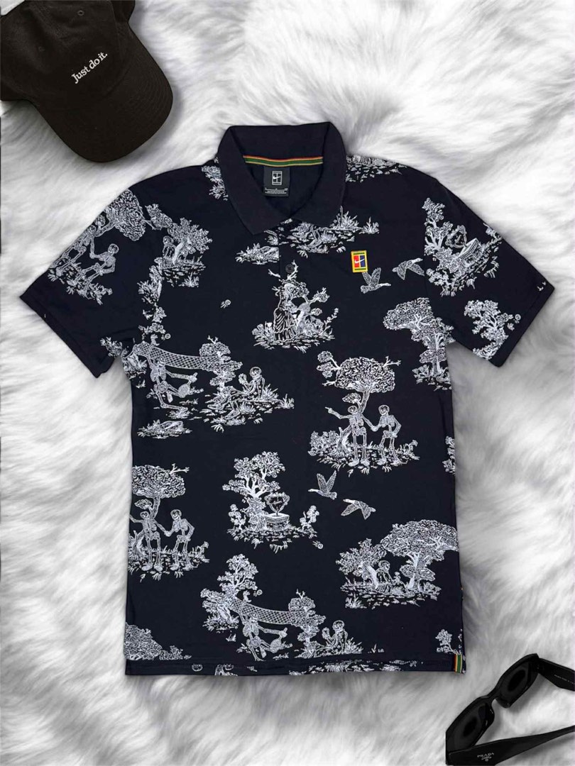 RARE NIKE CHALLENGE COURT SKELETON POLO SHIRT (authentic), Men's ...