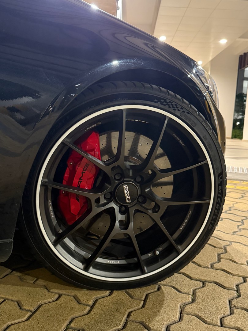 Rays G025 19inch 5X112 Original (Need Swap), Car Accessories, Tyres & Rims on Carousell