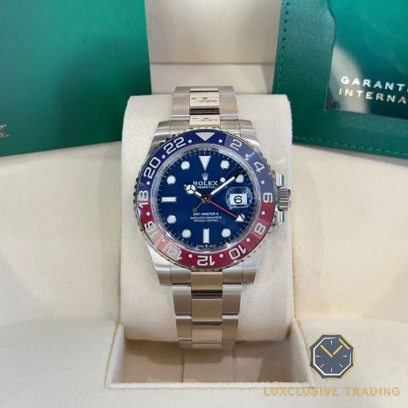 Rolex GMT Master II White Gold Blue Dial 126719BLRO 40MM (2025), Luxury ...