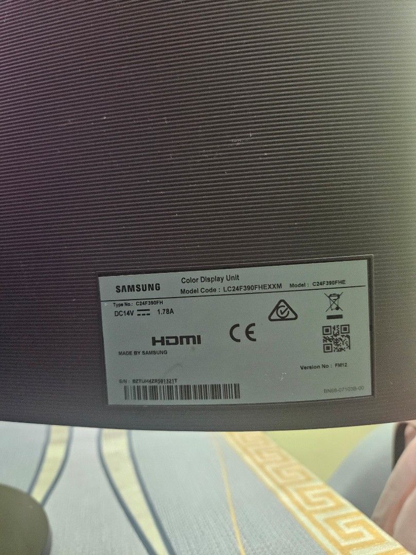 Samsung 24" Curved Monitor CF390, Computers & Tech, Parts & Accessories ...