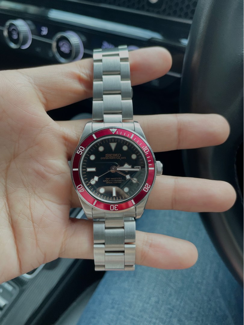 Seiko Mod BB58 red, Men's Fashion, Watches & Accessories, Watches on ...