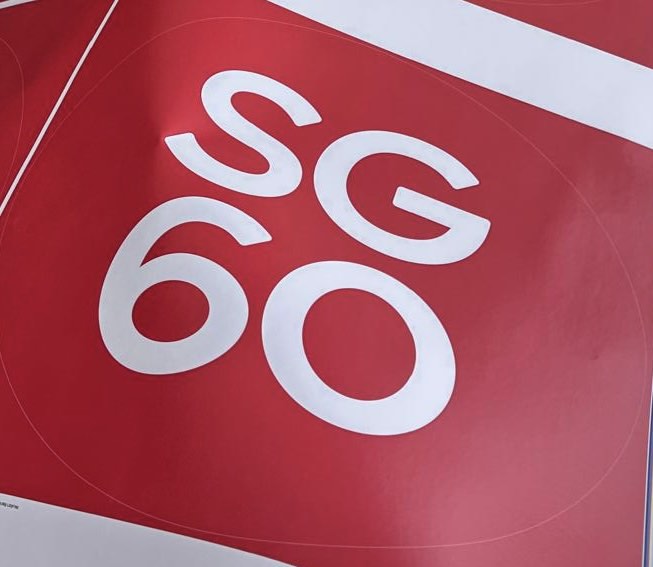 SG60 Stickers, Hobbies & Toys, Art & Prints on Carousell