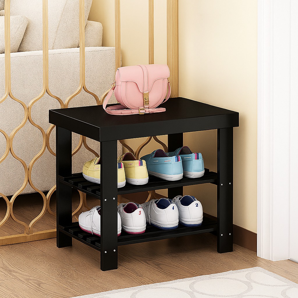Shoe Rack Storage Bench | Multi Layer Shoe Bench | Entryway Shoe ...