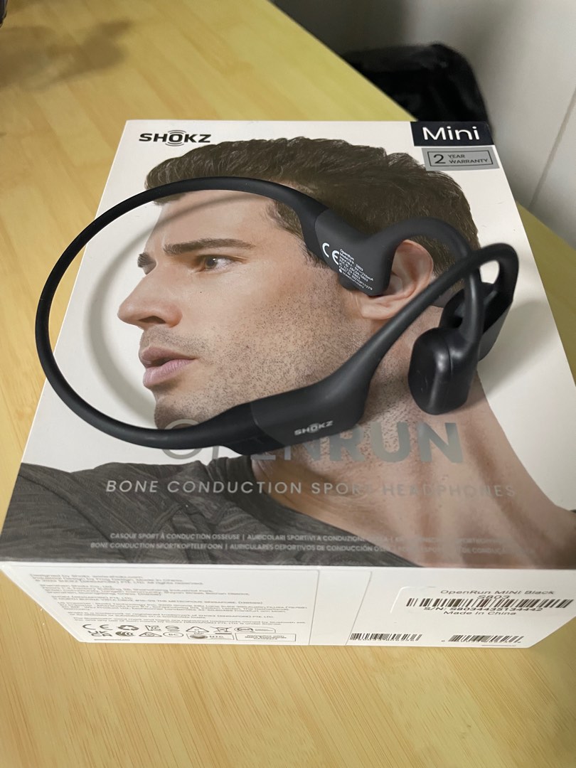 Shokz OpenRun Mini Bone Conduction Headphones, Audio, Headphones ...