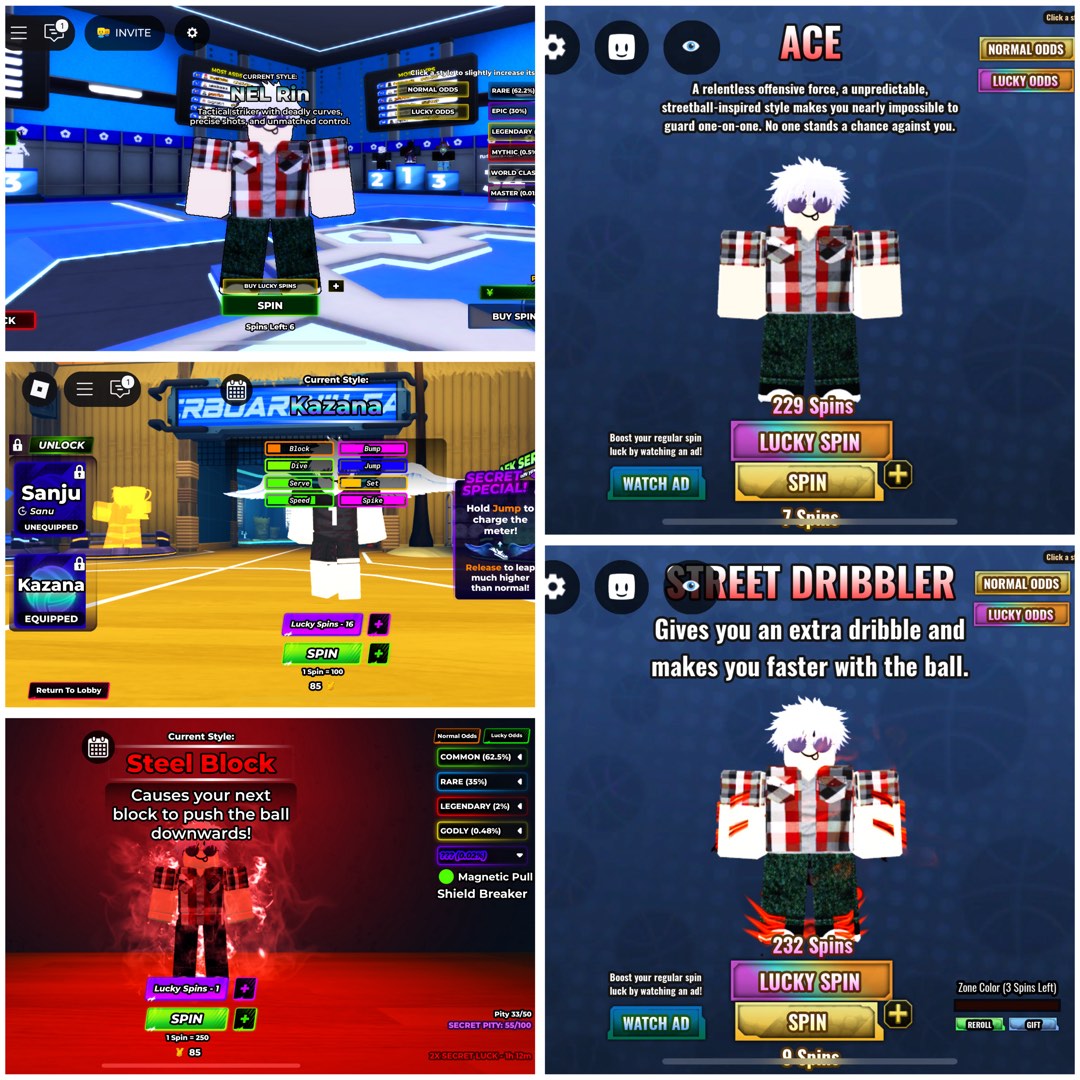 STACKED Roblox Account (Volleyball legends) (Blue Lock Rivals ...