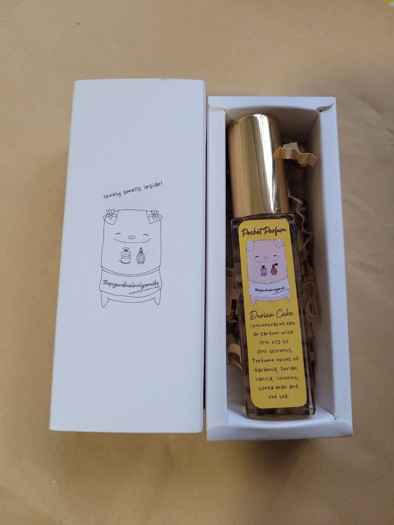 Thepigbakesclay Pocket Parfum Durian Cake Perfume, Beauty & Personal ...
