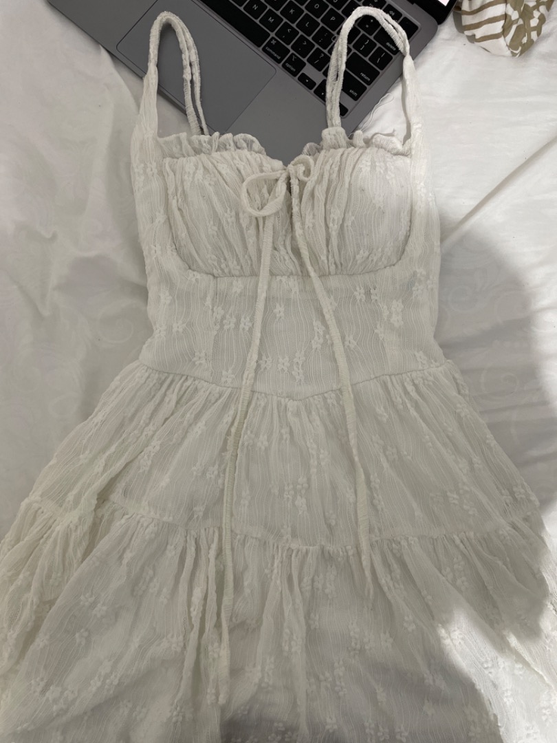 Vietnam princess dress white with bra padded putih gown not bkk ...