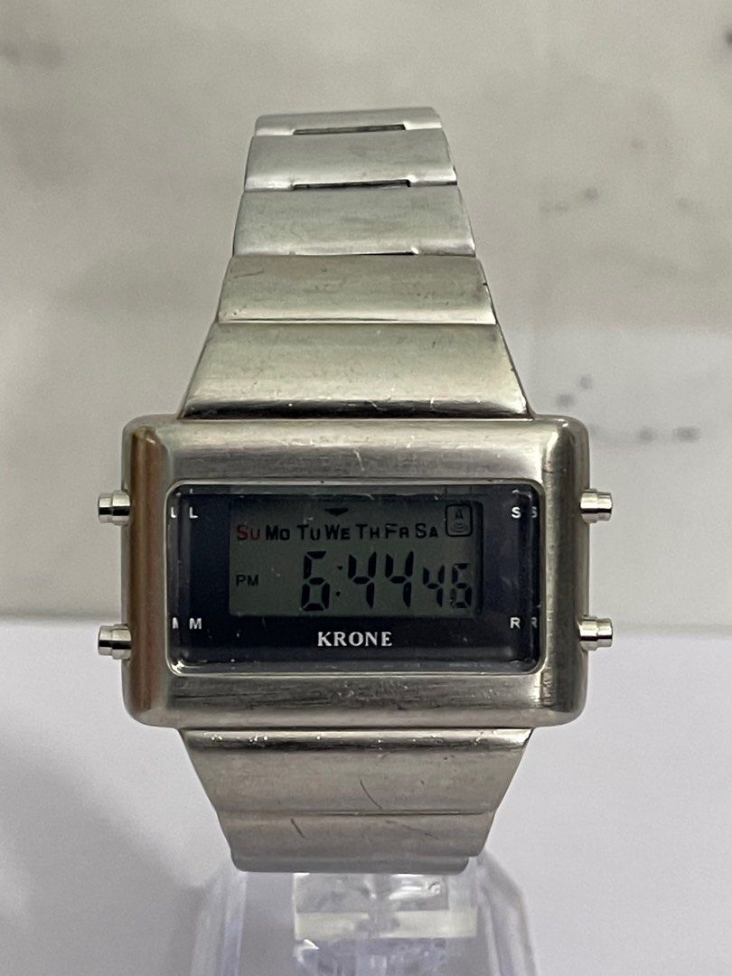 Vintage Krone Digital Watch, Men's Fashion, Watches & Accessories ...