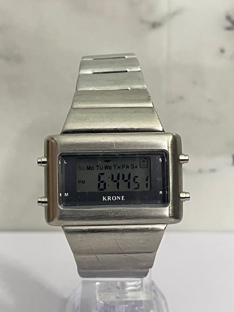 Vintage Krone Digital Watch, Men's Fashion, Watches & Accessories ...