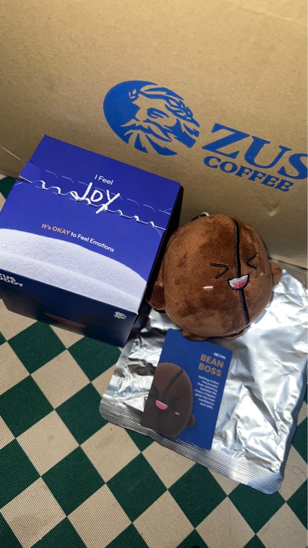 ZUS Buddy Plushie Keychain BEAN BOSS (Joy), Hobbies & Toys, Toys ...