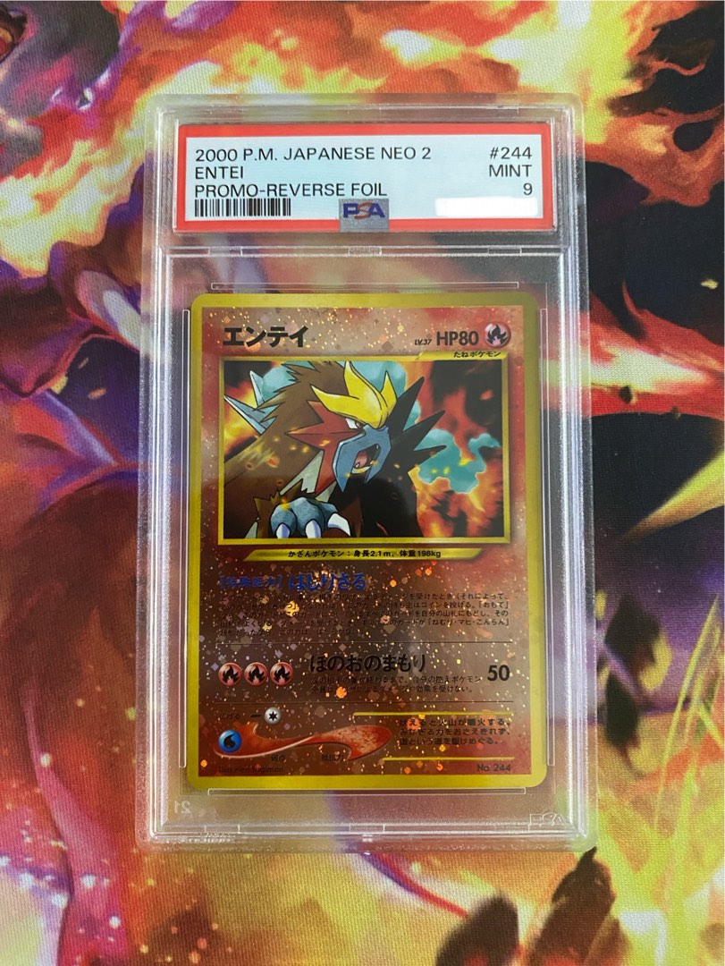2000 Pokémon Japanese Entei PSA 9, Hobbies & Toys, Toys & Games on ...