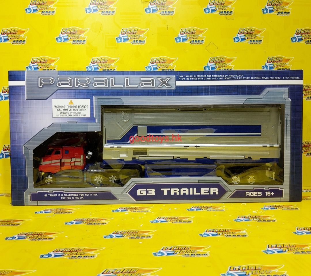 中古已開封 PARALLAX TRANSFORMERS G3 TRAILER FPJ 第三方廠 變形金剛 柯柏文 專用貨櫃, 興趣及遊戲 ...