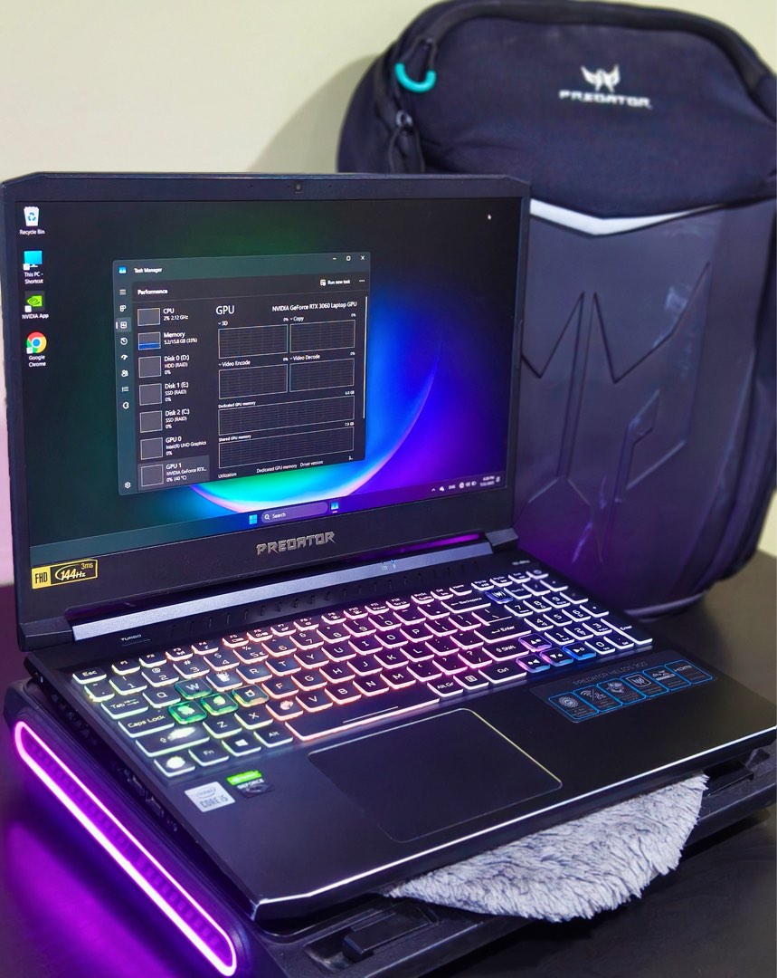 Acer Predator Helio 300 RTX 3060 16GB+1.5TB Gaming Laptop, Computers ...