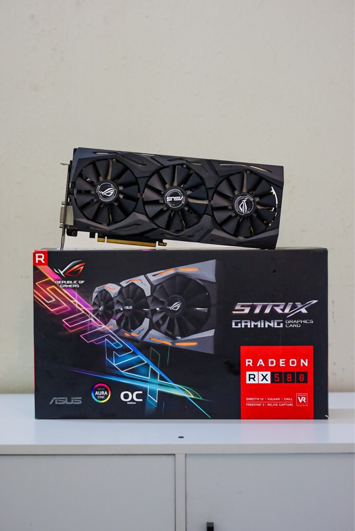 ASUS ROG Strix Radeon RX 580 8GB OC Edition, Computers & Tech, Desktops ...
