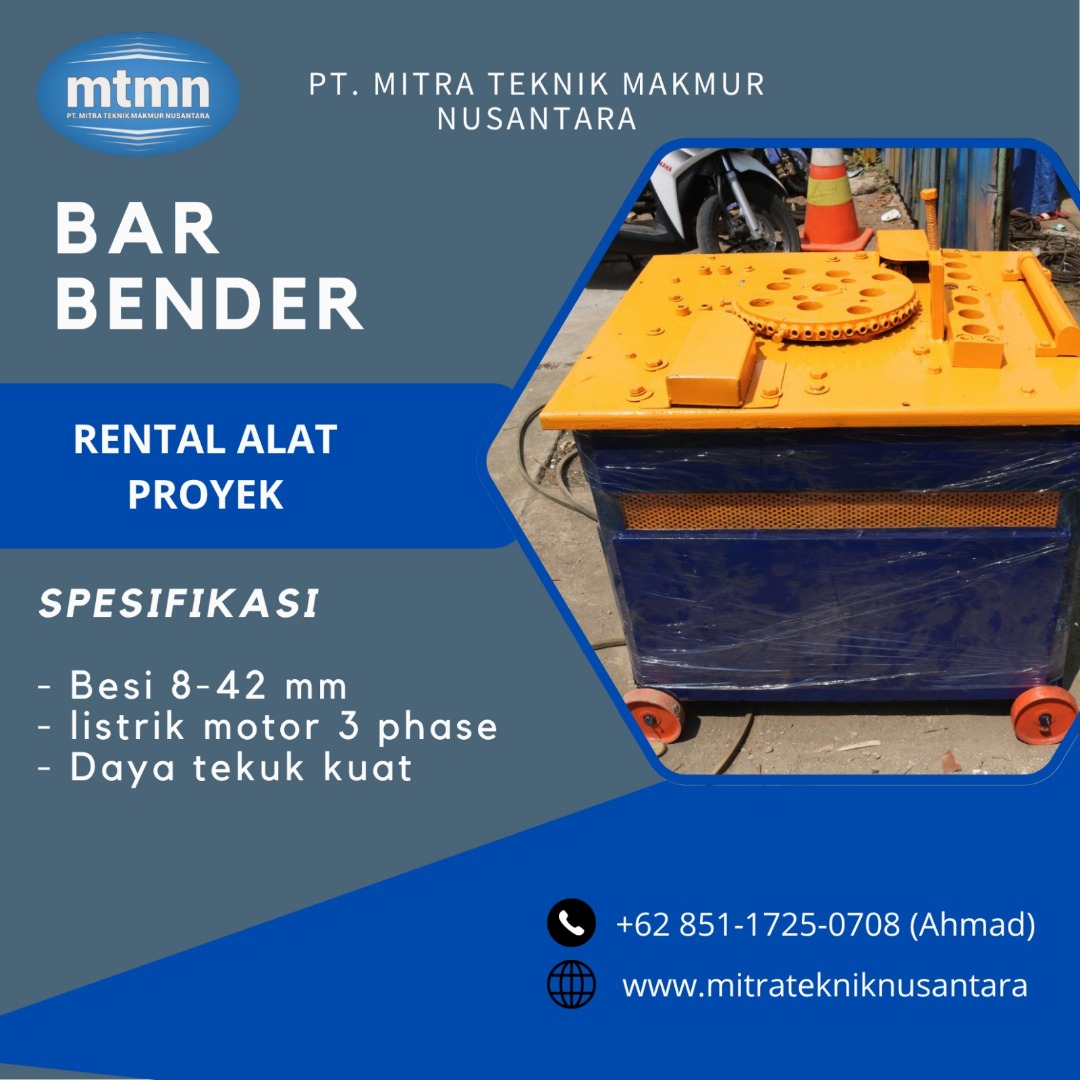 Bar Bender, Bar bending Aceh Timur - WA: 0851 1725 0708 - Sewa Penekuk ...