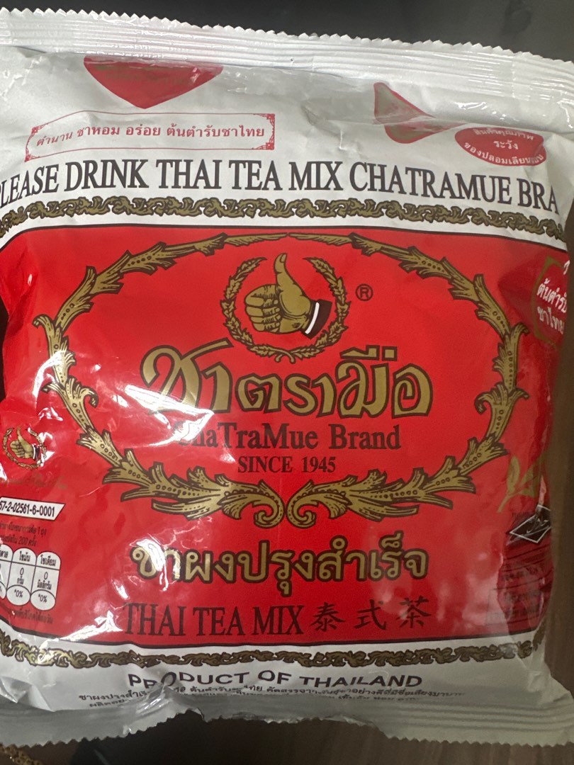 Chatramue Brand Thai Tea Mix 400g, Food & Drinks, Beverages on Carousell