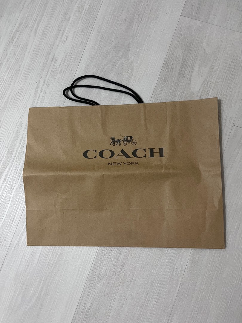 Coach Paper Bag, Luxury, Bags & Wallets on Carousell